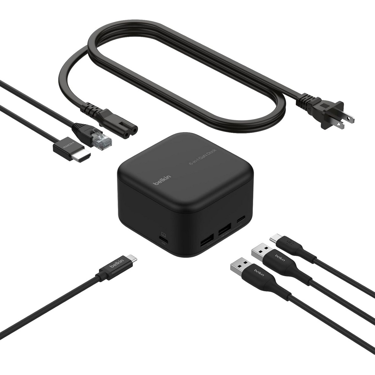 بيلكن موزع كونيكت Core GaN بقدرة 130 واط 6 في 1 بمنفذ USB-C | متجر كانا